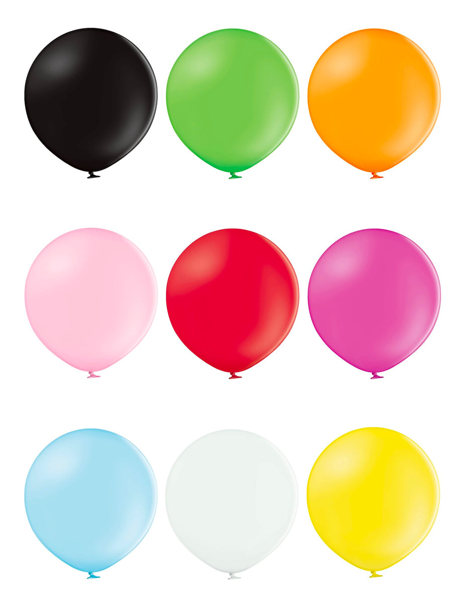 Belbal 17 Round Standard Balloons 100 Bag Balloon Ace