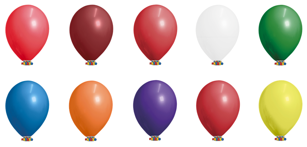 Globos Payaso 16" round crystal assorted balloons (100 bag) – Balloon Ace