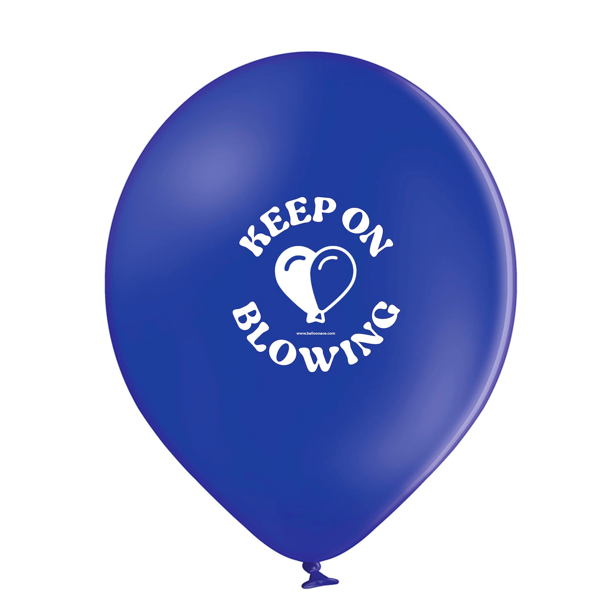 Balloon Ace "Keep On Blowing" logo (Belbal) 14" round standard balloon