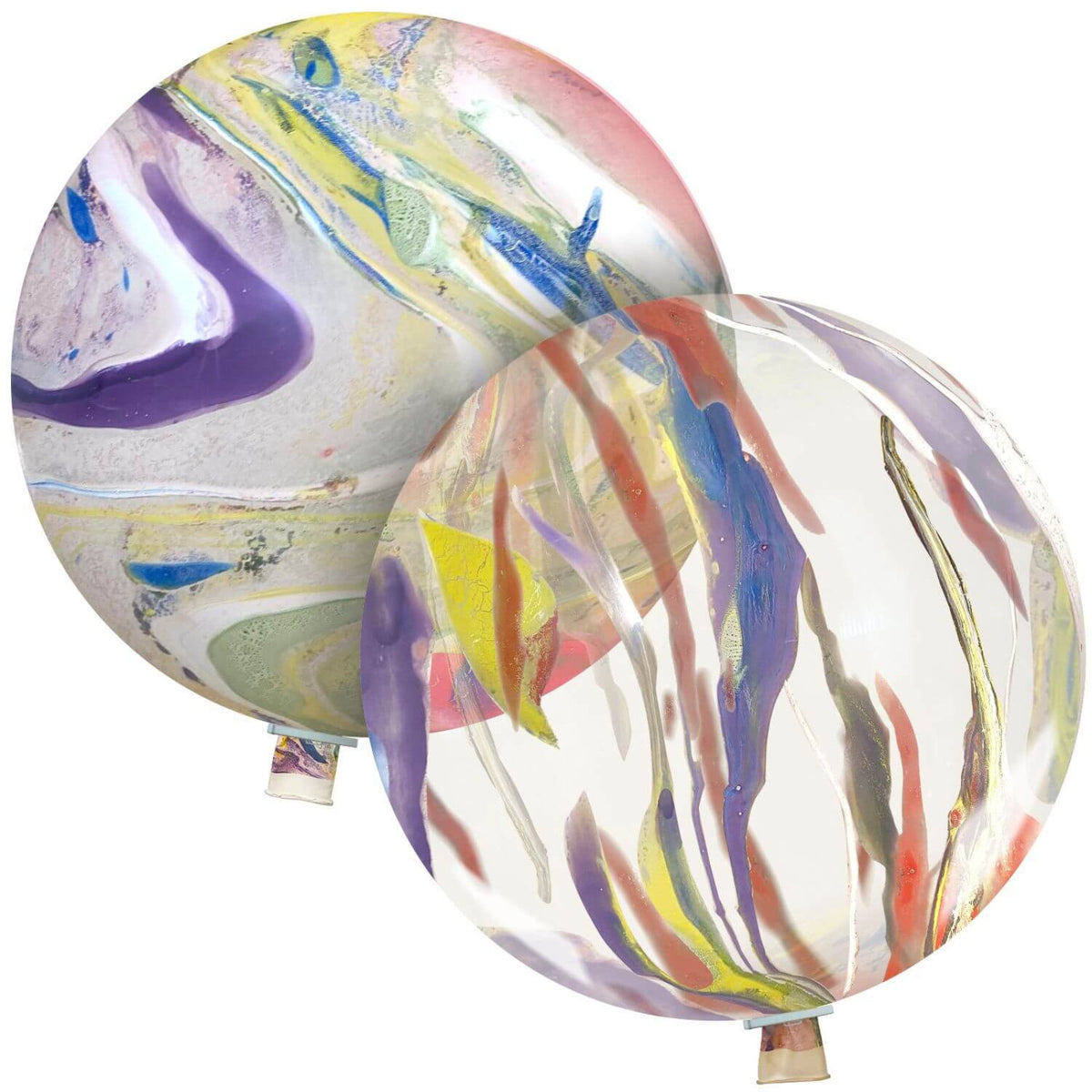 Cattex 35" round marble crystal balloons – Balloon Ace